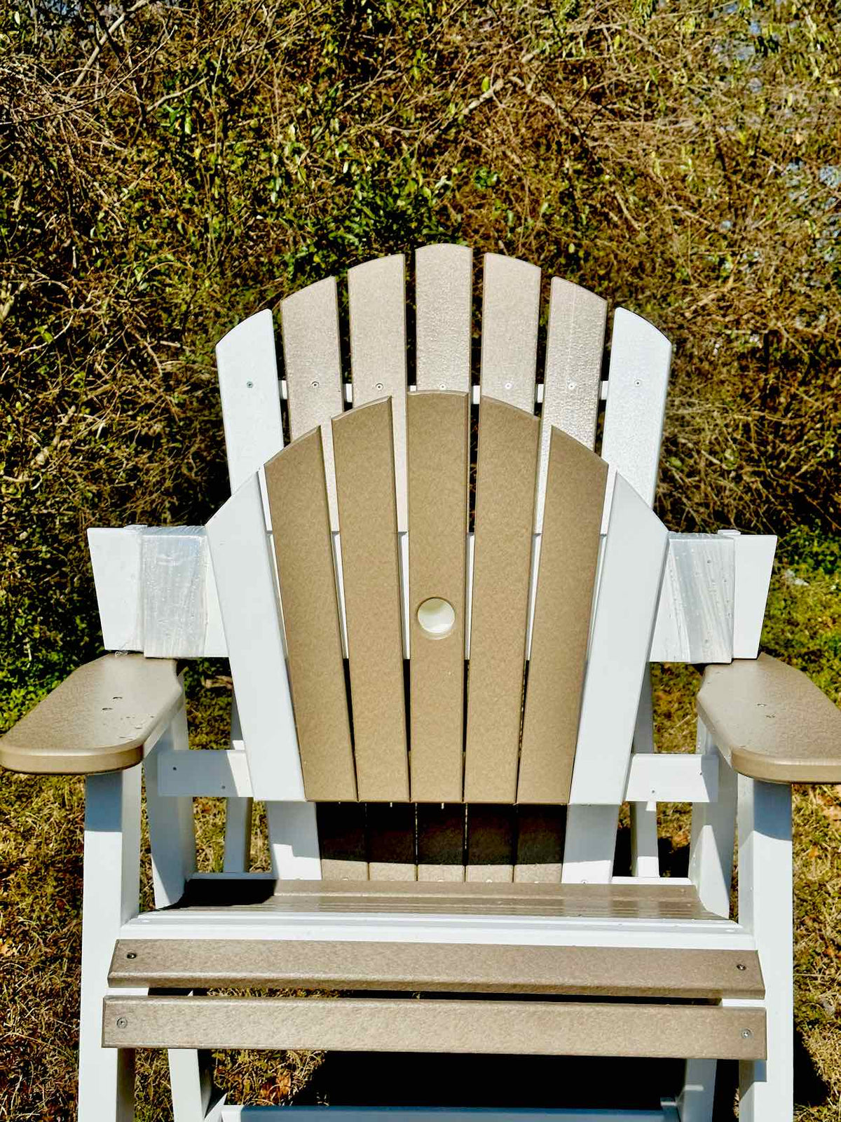 Big Kahuna Attachment Table- Weathered Wood & White — Upscale Furniture